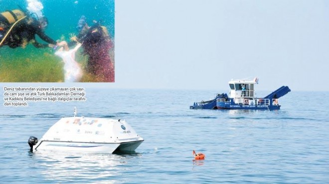 İnsansız tekne ‘doris’ denizden çöp topladı - İzmir Haber - İzmir Son ...